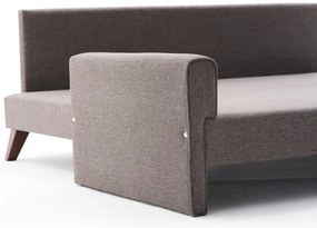 Hanah Home Rozkládací pohovka BELLA hnědá 208 cm 825BLC2583