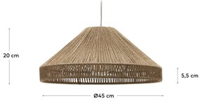 Stínidlo v přírodní barvě ø 45 cm Pontos – Kave Home