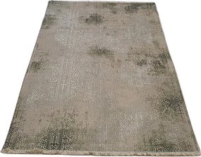 HU Béžovo-zelený orientální koberec Banco 1030-GREEN Rozměr: 60x110 cm