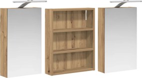 Sada koupelnových skříněk 3 ks 100 x 10,5 x 50 cm 3403695