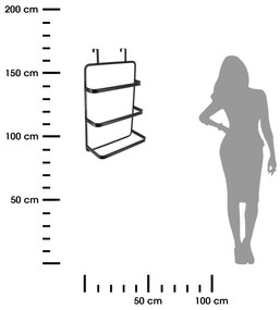Držák na ručníky Raspo, černá