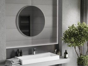 Mexen Loft kulaté koupelnové zrcadlo 80 cm, rám z nerezové oceli - 9850-080-080-000-10