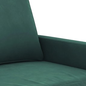 2místná pohovka tmavě zelená 120 cm samet - Default Title