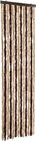 Závěs proti hmyzu béžový a světle hnědý 56 x 200 cm Chenille 315120
