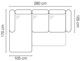 Sedací souprava ASTI | 170x280 | rozkládací | VÝBĚR TKANIN a NOŽIČEK