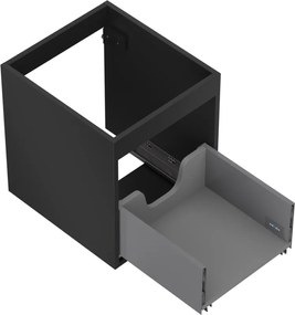 Mexen Box-A, závěsná skříňka 40 cm, 1 zásuvka, černá matná, 91AX0-0400-470-1-71