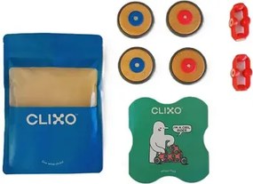 Clixo Wheels - 4 kola a 2 spojky  Magnetická stavebnice / 6ks / od 4 l