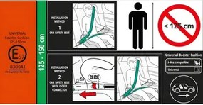 SEVEN Podsedák Spiderman / ISOFIX / 125-150 cm / R129