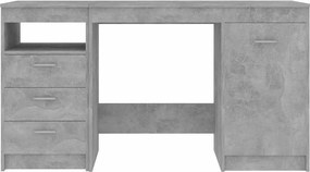Psací stůl betonově šedý 140 x 50 x 76 cm kompozitní dřevo 3054784