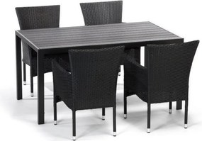 Vikio Zahradní jídelní set pro 4 osoby DT257-140 antracit