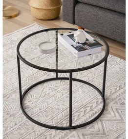 Designový konferenční stolek Mateo 60 cm černý