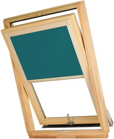 Dekodum Termoizolační roleta na střešní okno typu FAKRO 78x160 Barva látky: Pearl Silver, Barva profilu: Borovice