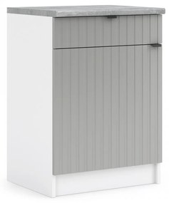 Kuchyňská skříňka spodní 60 cm - LAM D60 1D1SZ - Dvířka CINDY