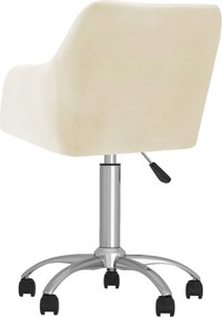 vidaXL Otočné jídelní židle 2 ks textil [330638] Barva: krémová