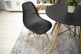 Bestent Jídelní židle skandinávský styl Black Grid