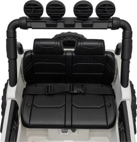 LEAN CARS Akumulátorové vozidlo Jeep Rubicon DK-JWR558 24 V, bílé