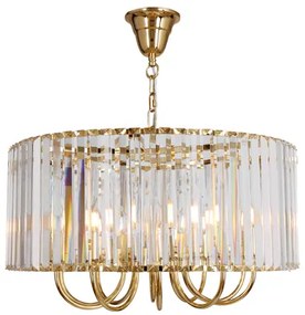 Zlaté závěsné glamour svítidlo PARIS 60 cm