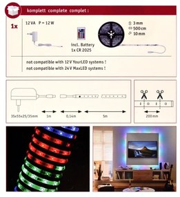 Paulmann 70513 - LED RGB/10W Stmívatelný pásek SIMPLED 5m 230V + DO
