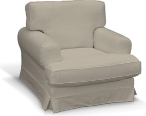 Potah na křeslo IKEA Ekeskog barva béžová látka pletený vzor
