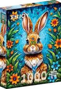 ENJOY Puzzle Zahradní králíček / 1000 dílků / od 14 let