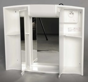 Aqualine, ANGY galerka 59x50x15cm, 1x12W, bílá plast, 541202
