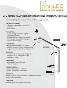 MODOLED MLP1060M / Rohové stropní svítidlo / Povrchová montáž