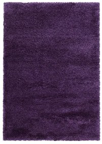 Kusový koberec Fluffy shaggy 3500 lila Kruh průměr 200 cm