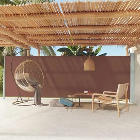 Zatahovací boční markýza 180x600 cm hnědá 317969