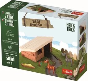 Trefl - Stavebnice - BRICK TRICK Stáj S / 30 dílů / věk 6+