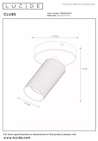 Lucide 09939/01/31 - Nástěnné bodové svítidlo CLUBS 1xGU10/40W/230V bílá