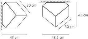 AR 1293010A Stropní / nástěnné svítidlo Edge 30 1x23W termoplast IP65 - ARTEMIDE