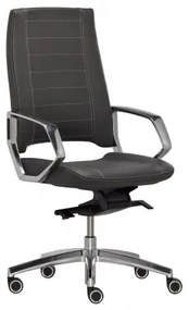 RIM Kancelářská židle Tea 1302 leštěné hliníkové područky GALERIE - Čalounění Rim LÁTKY 3 / MILTON, JET BIOACTIVE