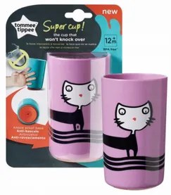 Tommee Tippee Stabilní Hrnek Super Cup 300 Ml 12m+ Kočička