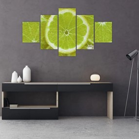 Obraz - citróny na řezu (125x70 cm)