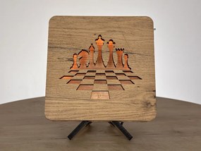 Li-Go "Šachy" lampa 19x19cm provedení povrchu: dub