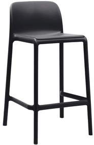 OnaDnes -20% Nardi Antracitově šedá plastová barová židle Faro Mini 65 cm