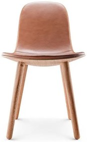 Jídelní židle Abalone, dub přírodní, kůže v barvě koňaku - Eva Solo