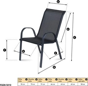 Zahradní židle FIELDMANN FDZN 5010