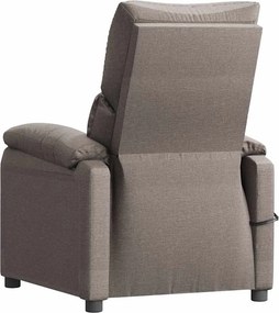Elektrické masážní křeslo taupe textil 3098438