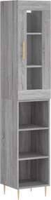 Skříň highboard šedá sonoma 34,5 x 34 x 180 cm kompozitní dřevo 3199359