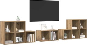 Sada televizních skříní 8 ks Artisanový dub Kompozitní dřevo 3393275
