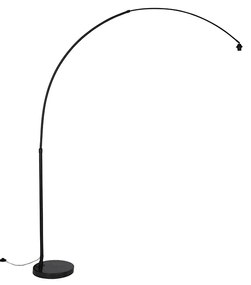 Modern black arch lamp XXL without shade