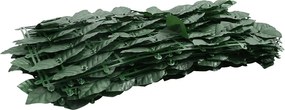 Balkónová zástěna s tmavě zelenými listy 500 x 150 cm 315493