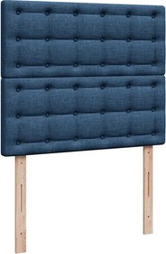 Box spring postel s matrací modrá 120x200 cm textil 3292043