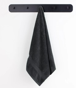 Bavlněný ručník DecoKing Mila 70x140 cm tmavě šedý