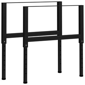 Nastavitelné rámy pracovního stolu 2 ks kov 85 x (69–95,5) cm 147933