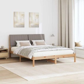 Rám postele s čelo Hnědá 160 x 200 cm Masivní borové dřevo 3394411