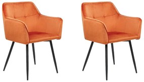 Set 2 ks jídelních židlí Jasminka (oranžová). 1080529