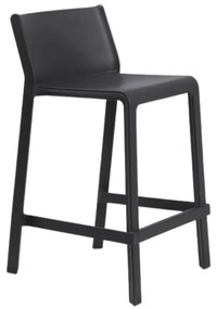 OnaDnes -20% Nardi Antracitově šedá plastová barová židle Trill 65 cm
