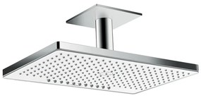 Hansgrohe Rainmaker Select - Horní sprcha 460 2jet EcoSmart 9 l / min s přívodem od stropu, bílá / chrom 24014400